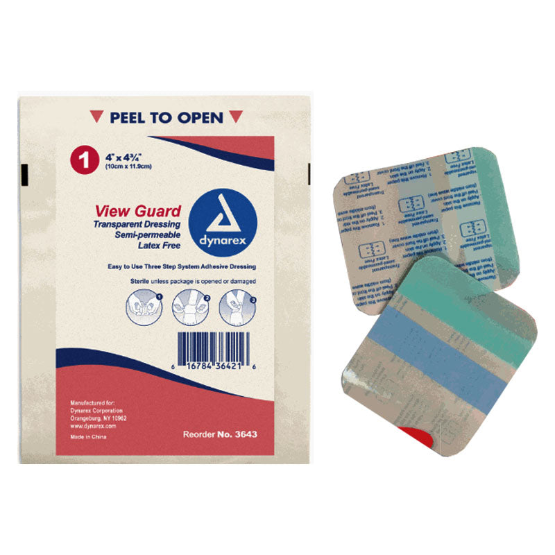 View Guard Transparent Dressing, Sterile, 4" x 4-3/4" – BuyMedical.com